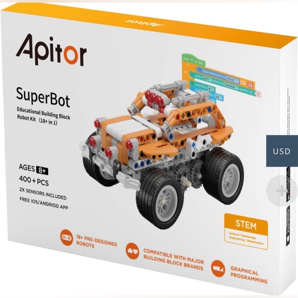 Toys | Apitor Superbot Stem Programming Educational Building Block ...